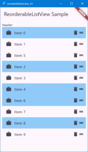 [作業メモ]reorderableListview(並び替え可能リスト) - flutter.com